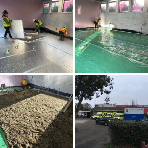 Insulation and Retanol Sand and Cement Screed In Clacton Essex